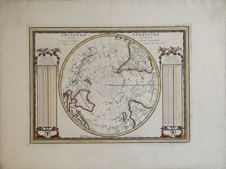 Emisfero Terrestre Meridionale delineato secondo le ultime Osservazioni ...