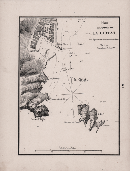 Plan du port de la Ciotat