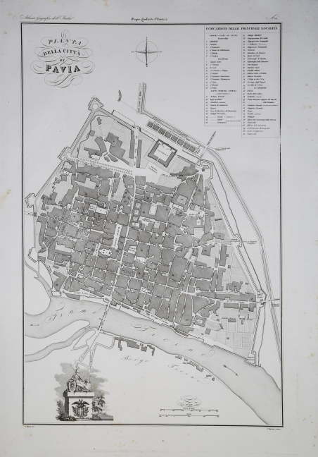 Pianta della Città di Pavia