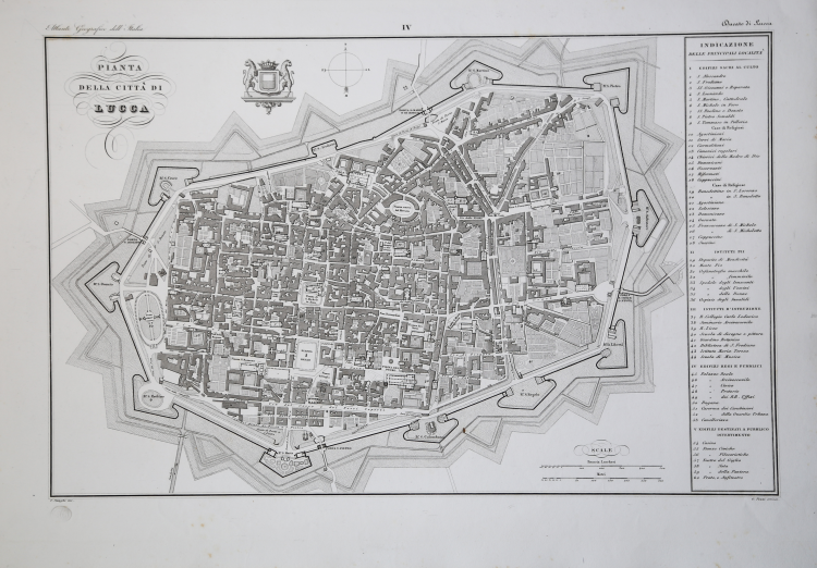 Pianta della Città di Lucca