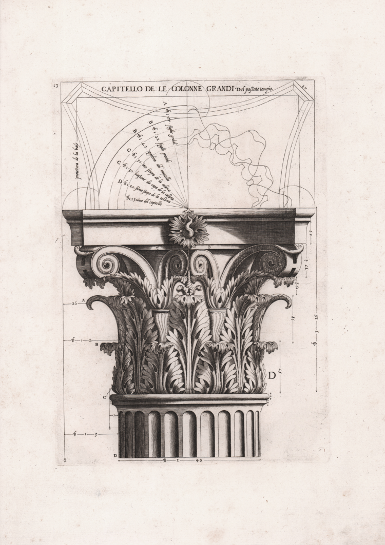 Capitello de le Colonne Grandi del passato tempio