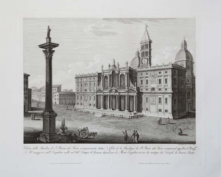Veduta della Basilica di S. Maria ad Nives... / Vüe de la Basilique de S.te Marie ad Nives...
