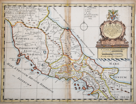 A New Map of Latium, Etruria, and as much of Ancient Italy, as lay ...