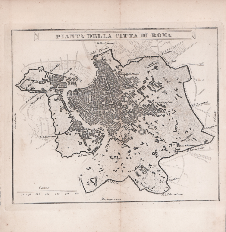 Pianta della Città di Roma