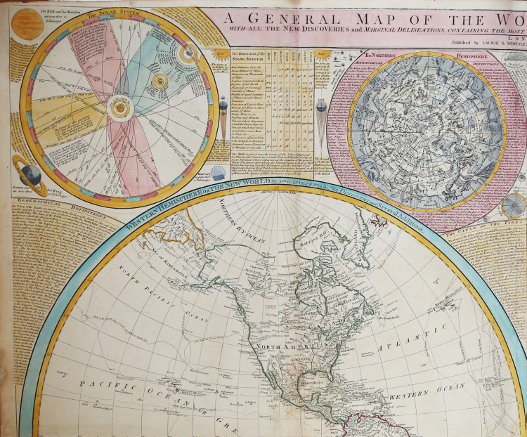 A General Map of the World, or Terraqueouis Globe with all the New ...